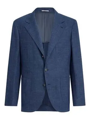 BRUNELLO CUCINELLI BRUNELLO CUCINELLI Checked Linen Blazer