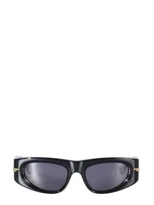 Bottega Veneta Rectangle Frame Sunglasses - Multicolour