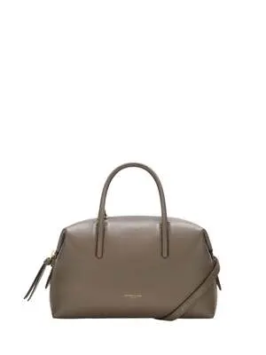DEMELLIER The Small Stockholm Fine Grain Handbag - Grey
