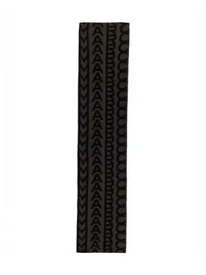 Marc Jacobs Monogram Knit Scarf - Charcoal