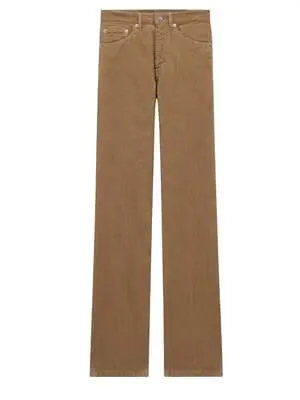 Saint Laurent High-rise Straight-leg Jeans - Beige