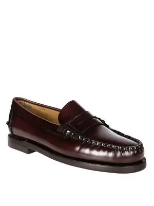 SEBAGO Leather Penny Loafers - Marrone