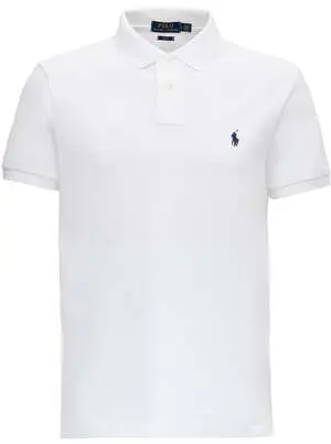 Polo Ralph Lauren Polo Ralph Lauren Slim Fit Cotton Piqué Polo - Size L White