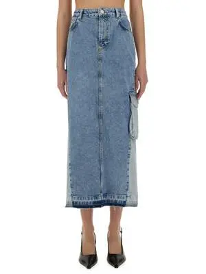 Moschino Long Skirt - Denim