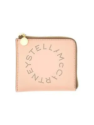 Stella McCartney STELLA McCARTNEY Stella Logo Eco Zipped Wallet Powder