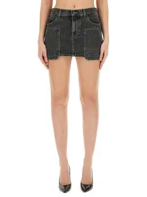 Helmut Lang Cargo Skirt - Charcoal