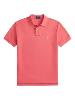 Polo Ralph Lauren Rib-knit Polo With Two-button Placket And Tennis Tail Size
