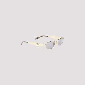 Prada Hexagonal-frame Sunglasses - Metallic