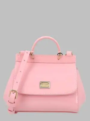 Dolce & Gabbana Patent Leather Mini Sicily Bag - Pink
