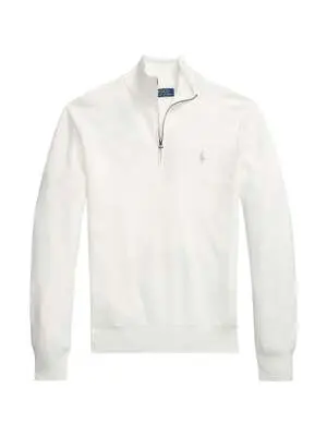 Ralph Lauren Quarter Zip Lightweight Cotton Sweater