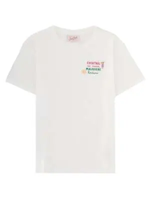 MC2 SAINT BARTH Graphic Cotton T-shirt - White