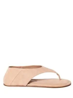 GIA BORGHINI GIA BORGHINI Emauelle Mini Slip-On Suede Leather Sandals