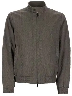 Emporio Armani Zip-up Blouson Jacket - Grey