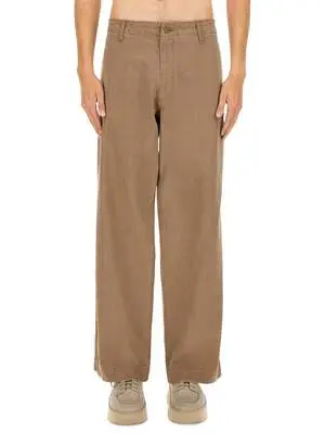 Emporio Armani Wide Leg Denim Jeans - Brown
