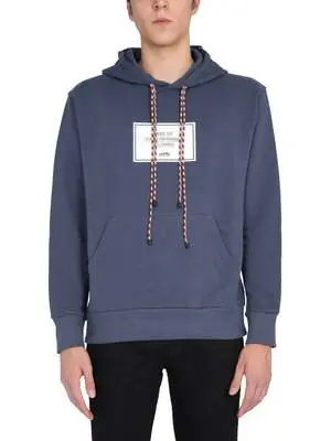 IH NOM UH NIT Drawstring Hoodie With Logo Detail - Blue