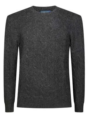 Polo Ralph Lauren Classic Cable Knit Crewneck Sweater - Nero