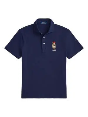 Ralph Lauren Embroidered Bear Polo Shirt - Navy