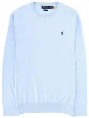 Polo Ralph Lauren Classic Cotton Crew Neck Sweater - Blue