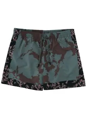 Dries Van Noten Printed Swim Trunks - Green