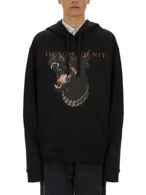 IH NOM UH NIT Dobermann Print Sweatshirt - Black