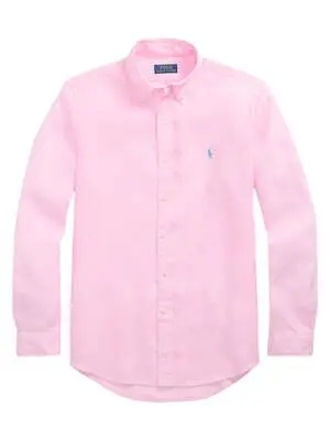 Polo Ralph Lauren Custom-fit Linen Shirt - Pink