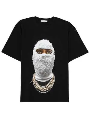 IH NOM UH NIT Front-print Cotton T-shirt - Black