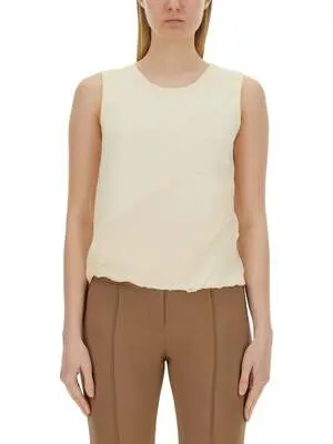 Helmut Lang Jersey Bubble Tank - Powder