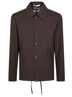 PAOLO PECORA Collared Jacket - Marrone