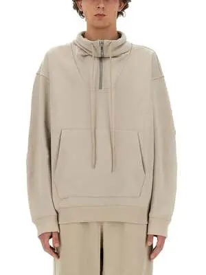 Helmut Lang Organic Cotton Zip Sweatshirt