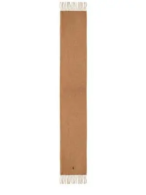 Polo Ralph Lauren Cashmere Fringe Scarf - Beige