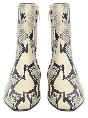 Khaite Colt Snake-effect Leather Ankle Boots - Multicolour