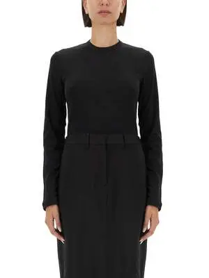 Helmut Lang Slim Fit Logo T-shirt - Black