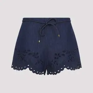 Zimmermann Mini Mahon Bermuda Shorts - Blue