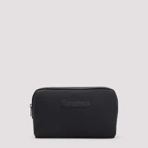 Brioni Logo-patch Wash Bag - Black