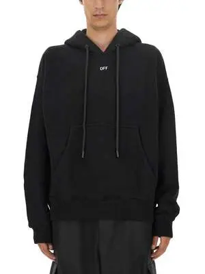 Off-white Layered Sweatshirts Hoodies For Men