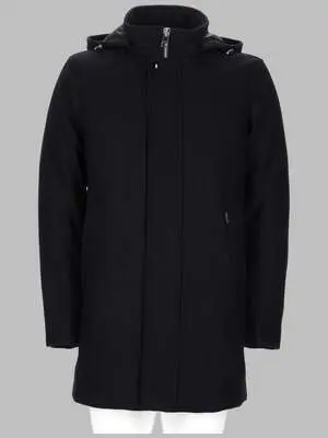 PALTO' Hooded Wool Blend Jacket