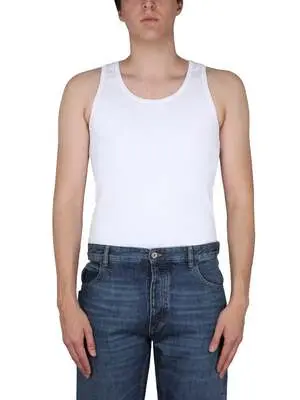 Bottega Veneta Round Neck Regular Fit Top - Ivory