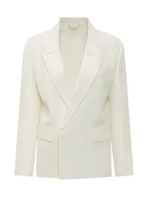 Victoria Beckham Sartorial Blazer With Notched Lapel