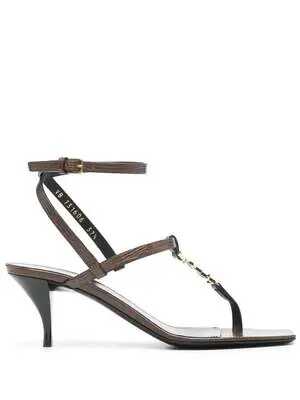 Saint Laurent Cassandra 60 Sandals - Macadambwn
