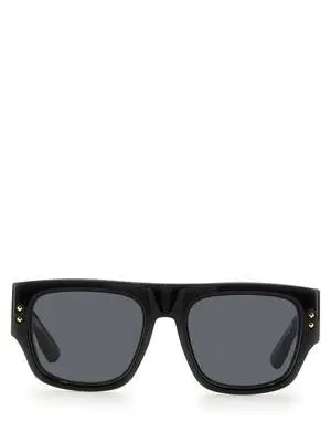 Gucci GUCCI Square Studded Acetate Sunglasses Black