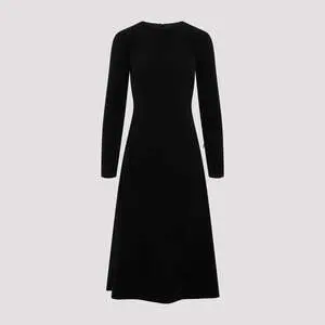 Balenciaga Long-sleeve Midi Dress - Black