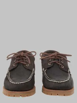SEBAGO Suede Moc Toe Lug Sole Lace-up Shoes