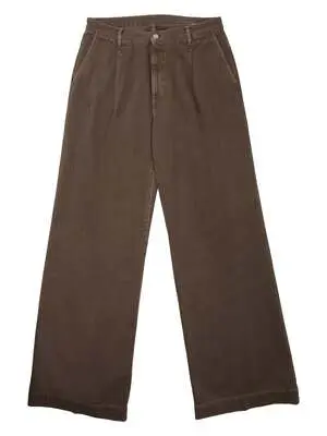 NINE:INTHE:MORNING Wide-leg Cotton Pants - Brown