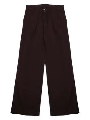 NINE:INTHE:MORNING Wide-leg Cotton Jeans - Brown