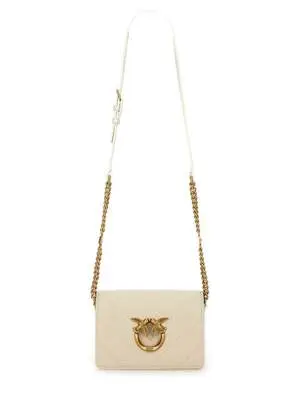Pinko PINKO Mini Love Shoulder Bag Ivory