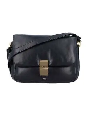 A.p.c. Cowhide Leather Mini Bag - Nero