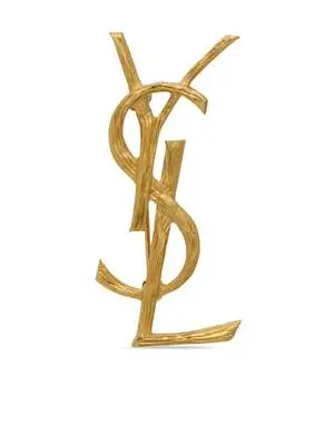 Saint Laurent Brass Safety Hook Pin - Oro