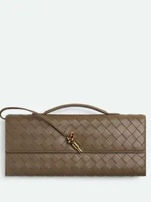 Bottega Veneta Mini Top Handle Bag With Metal Knot Closure - Brown