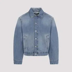 Jacquemus Denim Point-collar Jacket - Blue