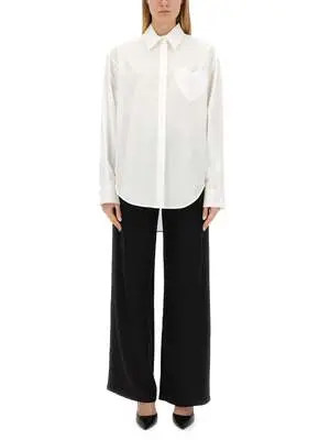 Moschino Heart Patch Cotton Shirt
